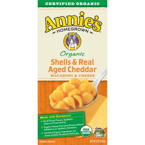 E Pallet - Organic Macaroni & Cheese, Aged Cheddar, 6 oz