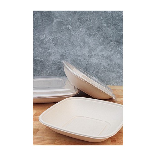 E Pallet - 32oz Bamboo Pulp Square Bowl