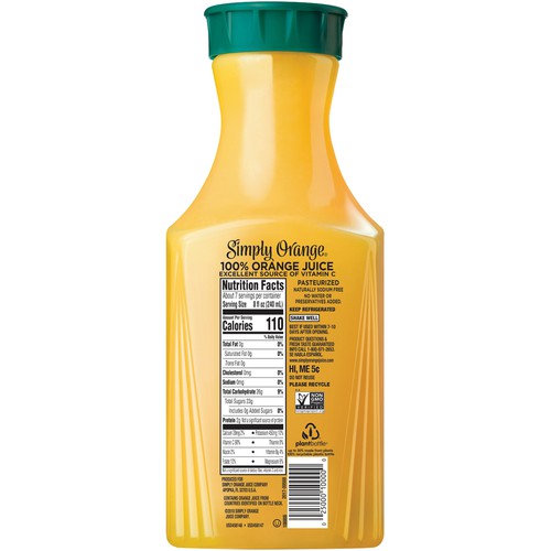 Simply Orange Juice Nutrition Facts Label | Besto Blog