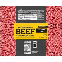 JBS Ground Beef 73% Lean/27% Fat 12-5# Chubs - 12/5 lb | ePallet