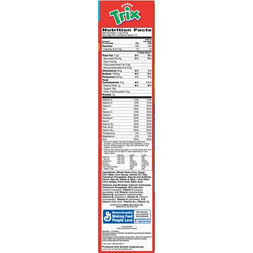 Trix Nutrition Facts | Besto Blog