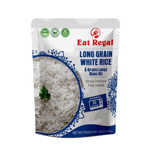 E Pallet - Long Grain White Rice Ready to Eat- Regal Kitchen Foods