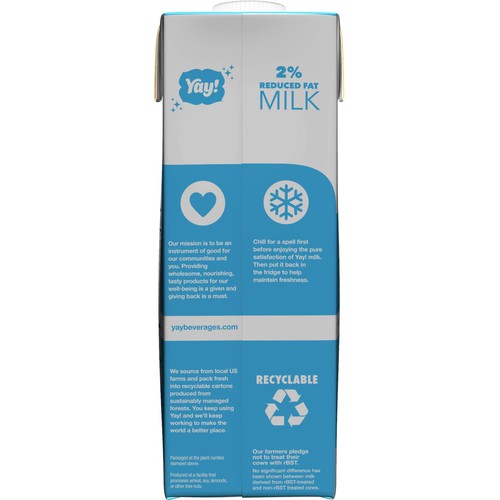 E Pallet - FTL Only 2% Reduced Milk - 32oz UHT Shelf-Stable Zone 6