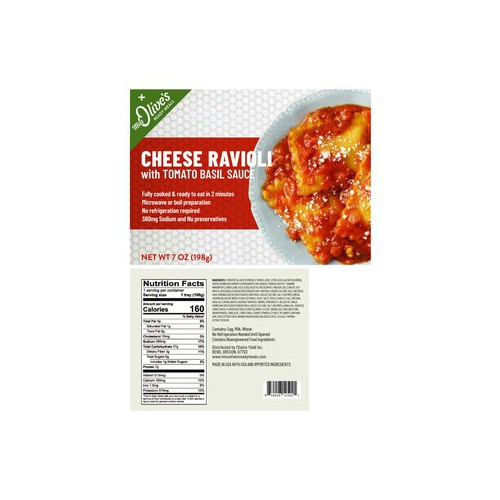 Epallet - Shelf Stable Cheese Ravioli with Tomato Basil Sauce
