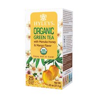 Hyleys 25 CT HYLEYS ORGANIC GREEN TEA - HONEY & MANGO FLAVOR - 12/25 ct ...