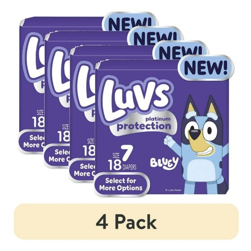 Epallet - LUVS PLATINUM DIAPER S7 JUMBO BLUEY