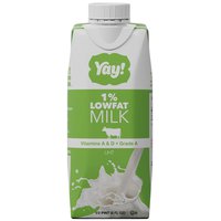 Yay! Beverages 1% Low-Fat Milk - 8oz UHT Shelf-Stable - 24/8 fl oz ...