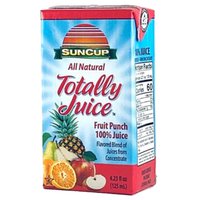 Totally Juice Fruit Punch 100% Shelf Stable Juice Box, 40/4.23oz - 40/4 ...
