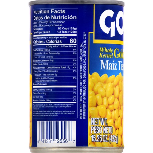 Epallet - Goya Whole Kernel Golden Corn 15.25 oz