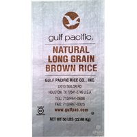 GULF PACIFIC Natural Long Grain Brown Rice - 1/50 lb | ePallet