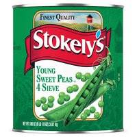 Stokelys Stokely's Sweet Peas (4 sieve), Low Sodium - 6/106 oz | ePallet
