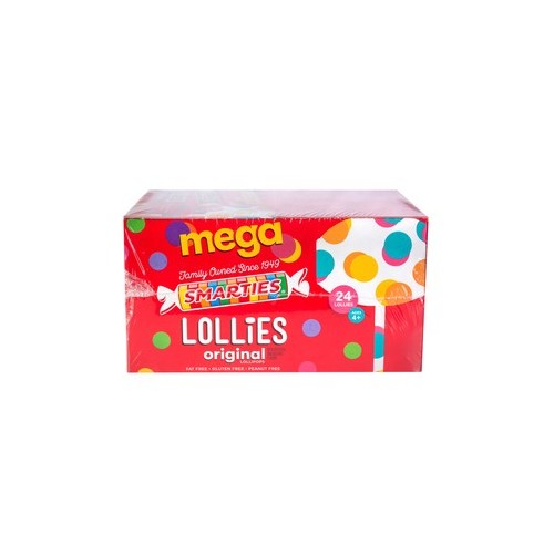 E Pallet - Smarties Mega Lollies, 24ct Box