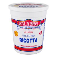 Calabro Calabro All Natural Whole Milk Ricotta - | ePallet