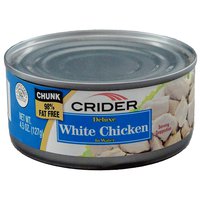 CRIDER Premium Chunk White Chicken in Water 24/4.5oz - 24/4.5 oz | ePallet