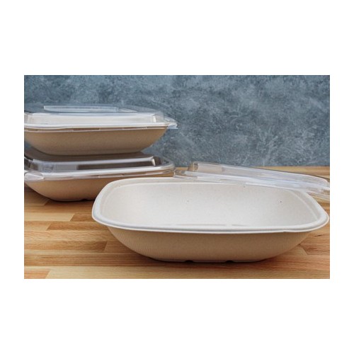E Pallet - 32oz Bamboo Pulp Square Bowl