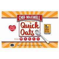 Chef Maxwell Quick Oats - 12/18 oz | ePallet