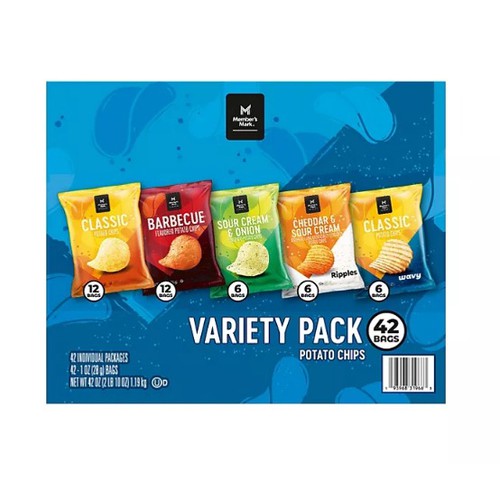 Epallet - Member's Mark Potato Chips Variety Pack (1 oz., 42 ct.)