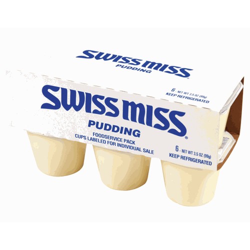Epallet - Swiss Miss Vanilla Pudding Cups, 8/6/3.5oz Refrigerated