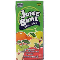 JUICE BOWL Apple Juice 32 oz Juice Box - 12/32 oz | ePallet