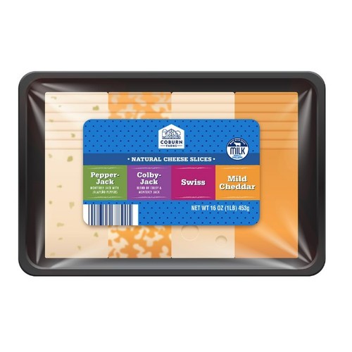 Epallet - Coburn Farms Assorted Natural Cheese Slices Tray