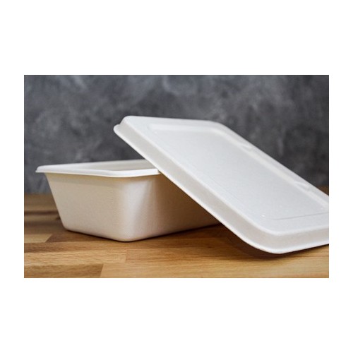 E Pallet - Bamboo Pulp Rectangular Container Lid (16/24/32oz)