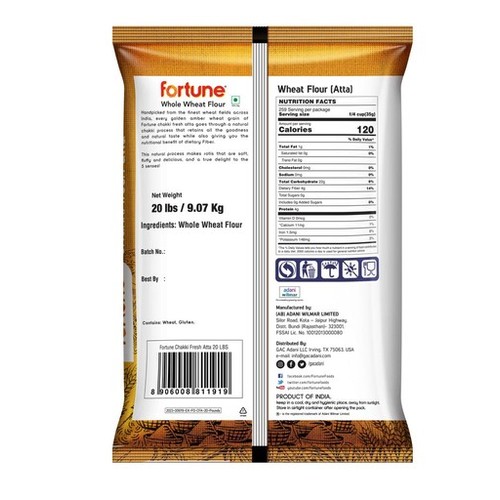 E Pallet - Fortune Chakki Fresh Atta (Whole Wheat Flour)