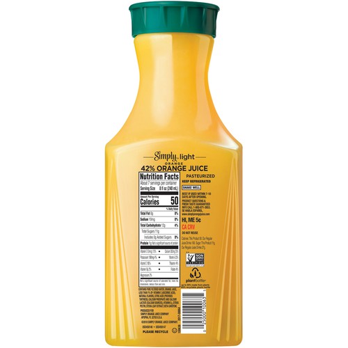Simply Orange Juice Calcium Nutrition Facts | Besto Blog Simply Orange Juice Calcium Nutrition Facts | Besto Blog