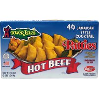 Tower Isle's 40pk Jamaican Style Cocktail Beef Patties Hot Unbaked 48 ...
