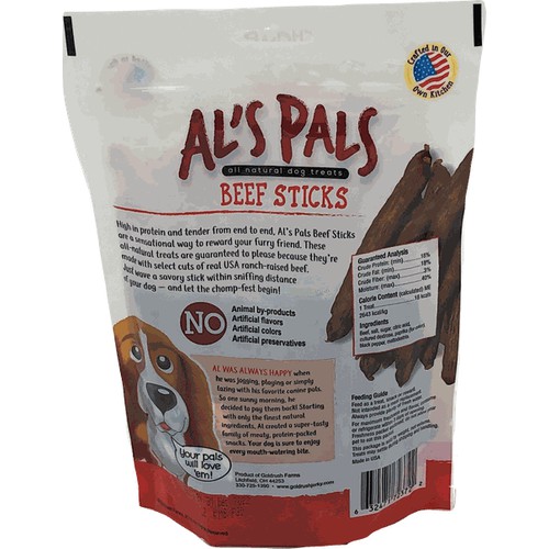 Epallet - Al's Pals All Natural Dog Treats Beef Sticks