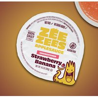 Zee Zees Zee Zees Applesauce Cup, Unsweetened Strawberry Banana, 4.5 oz ...