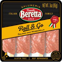 Fratelli Beretta Soppressata Sweet And Mozzarella Roll & Go 3 Oz Mini ...