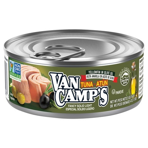 Epallet - Van Camp's Solid Light Yellowfin Tuna in Olive Oil, 24/5oz