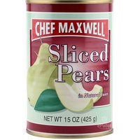 Chef Maxwell Sliced Pears in Natural Juice - 24/15 oz | ePallet