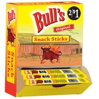 BULL'S 2/$1.00 Big Original Snack Stick Display Box 2/100 ct. - 2/100/0 ...