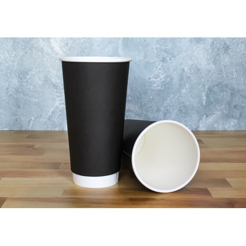 E Pallet - 20oz Double Wall Hot Cup - Black