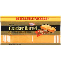 KRAFT CRACKER BARREL Kraft® Cracker Barrel® Sharp Cheddar Cheese Slices ...